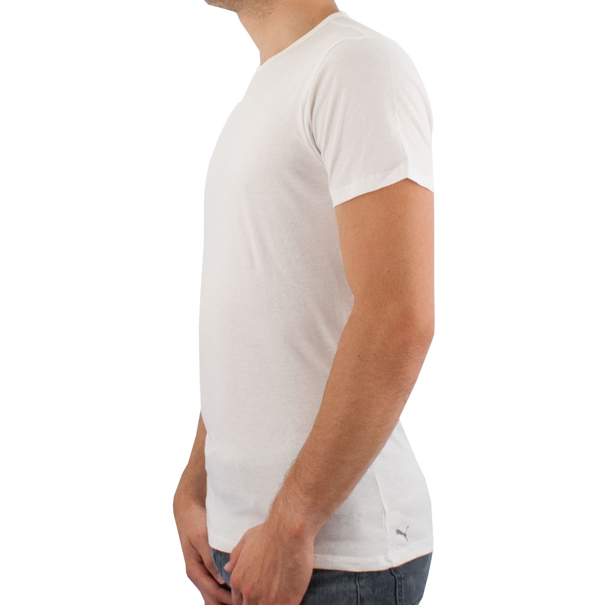 Puma - Basic 2P Crew Neck T-Shirt - White - Sportus - Where sport meets ...