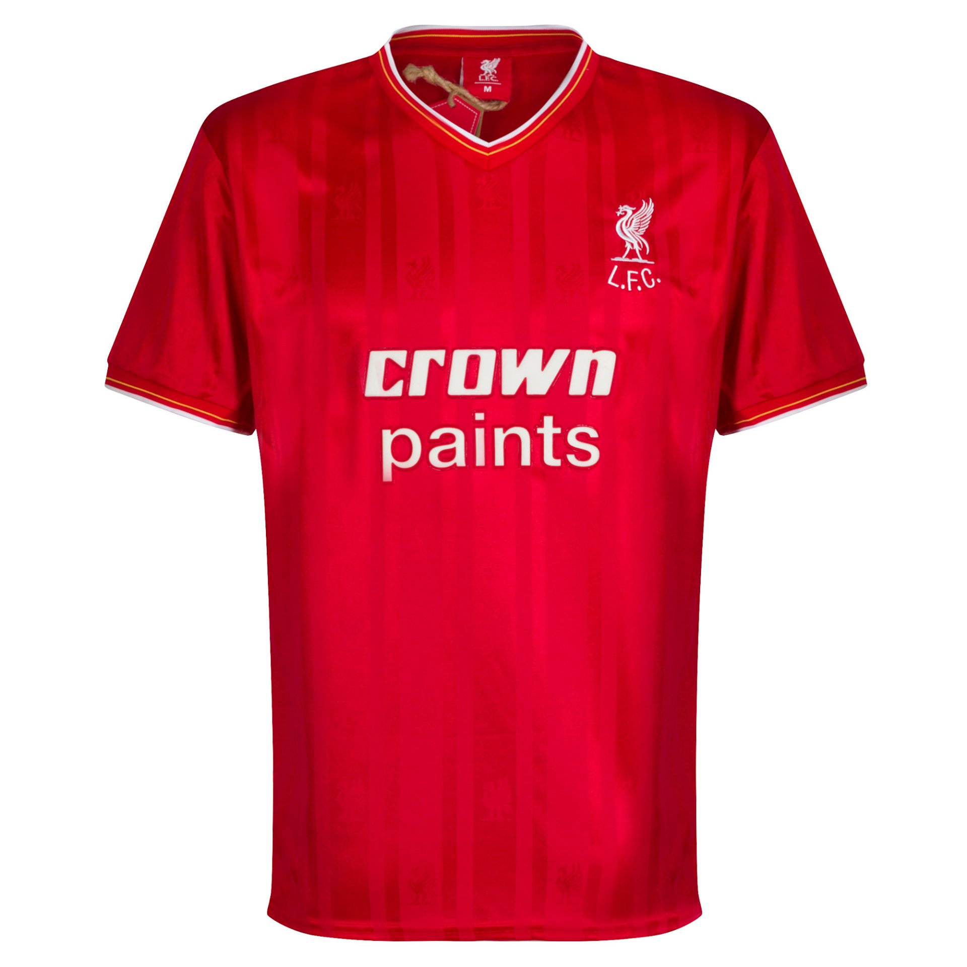 Liverpool FC Crown Paints Retro Football Shirt 1986 + Rush 9 - Sportus ...