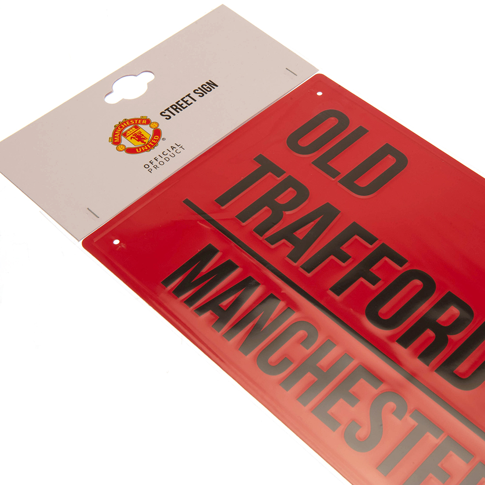 Manchester United Old Trafford Street Sign (40cm x 18cm) - Sportus ...